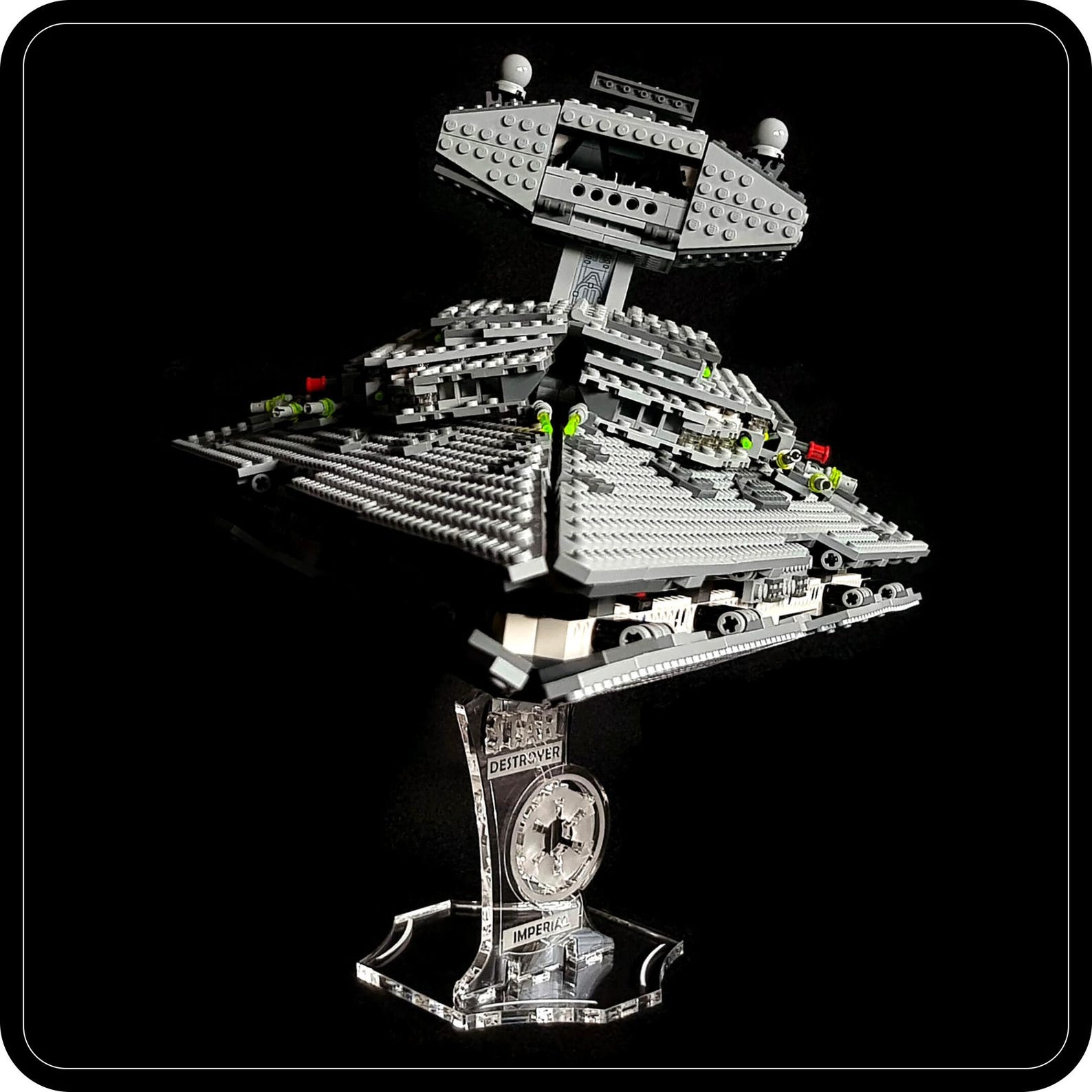 Display Stand 3D Angled for Lego 6211 and Lego 75055 Star Destroyer ...