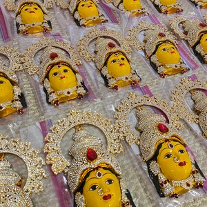 Goddess Vara Maha Lakshmi Devi Face Idol. Premium Quality Stone Studded ...