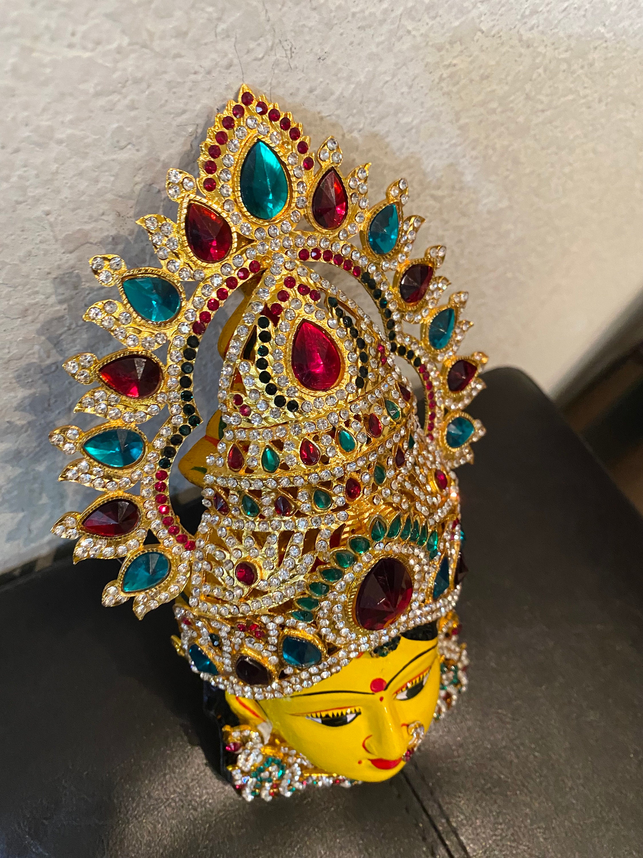 Goddess Lakshmi Devi Face Set. Premium Quality Stone Studded - Etsy