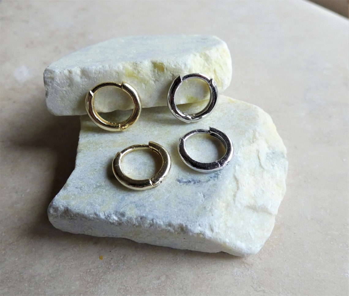 Small Hoops Small Huggies Minimalist Hoops Minimalist - Etsy
