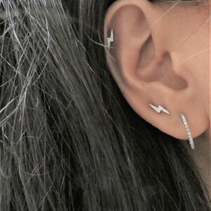 Tiny Studs, Lightning Bolt Studs, Thunder Bolt Studs, Small Studs ...