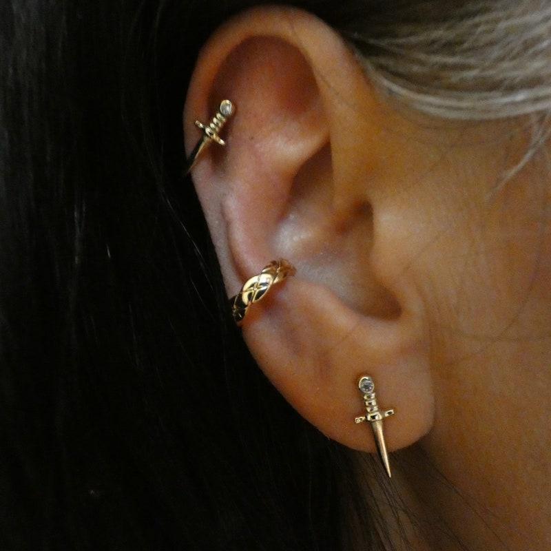 Dagger Earrings - Etsy