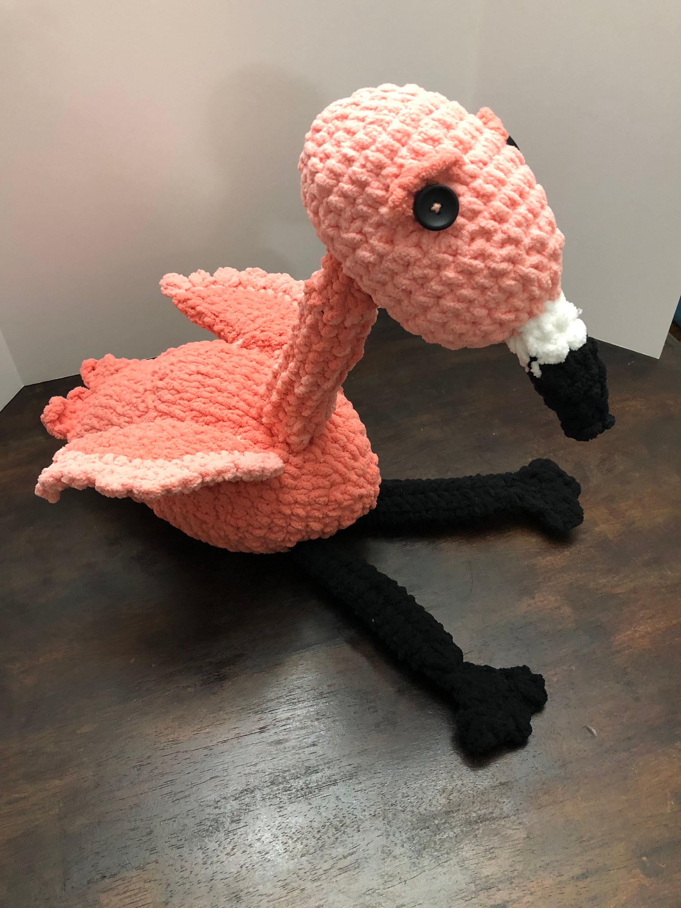 Plush Flamingos Handmade Crochet Stuffed - Etsy