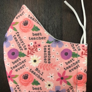 Back to School Mask - We Love Our Teachers! - Etsy