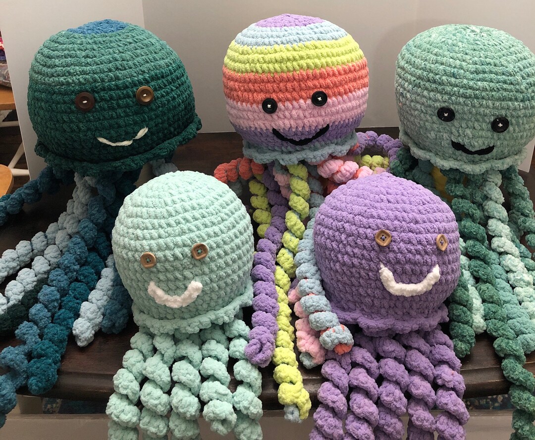 Plush Jellyfish Stuffed Cuddlers - Etsy