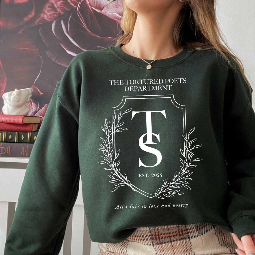 The Tortured Poets Department Emblem Crest Sweatshirt, Swiftie Merch ...