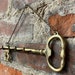 Vintage Key Holder Brass Metal Wall Rack 5 Hooks W/chain - Etsy