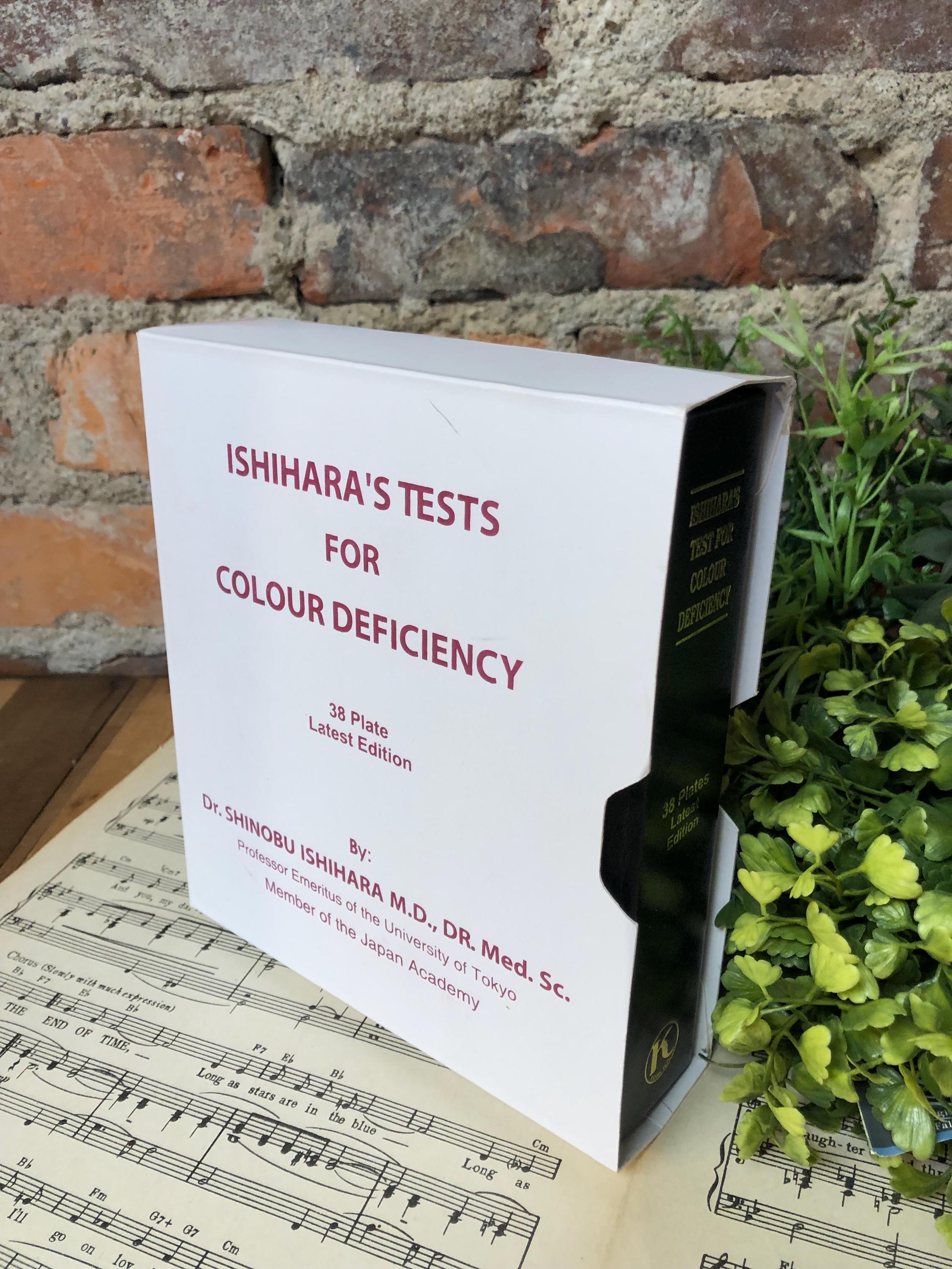 Ishihara Eye Test Chart Book for Color Deficiency 38 Plates W/manual ...