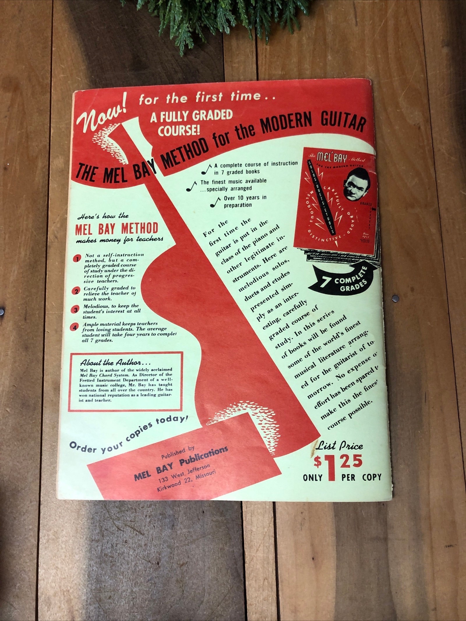 1958 Mel Bay Fun With the Guitar Instructional Book St. Louis, MO ...