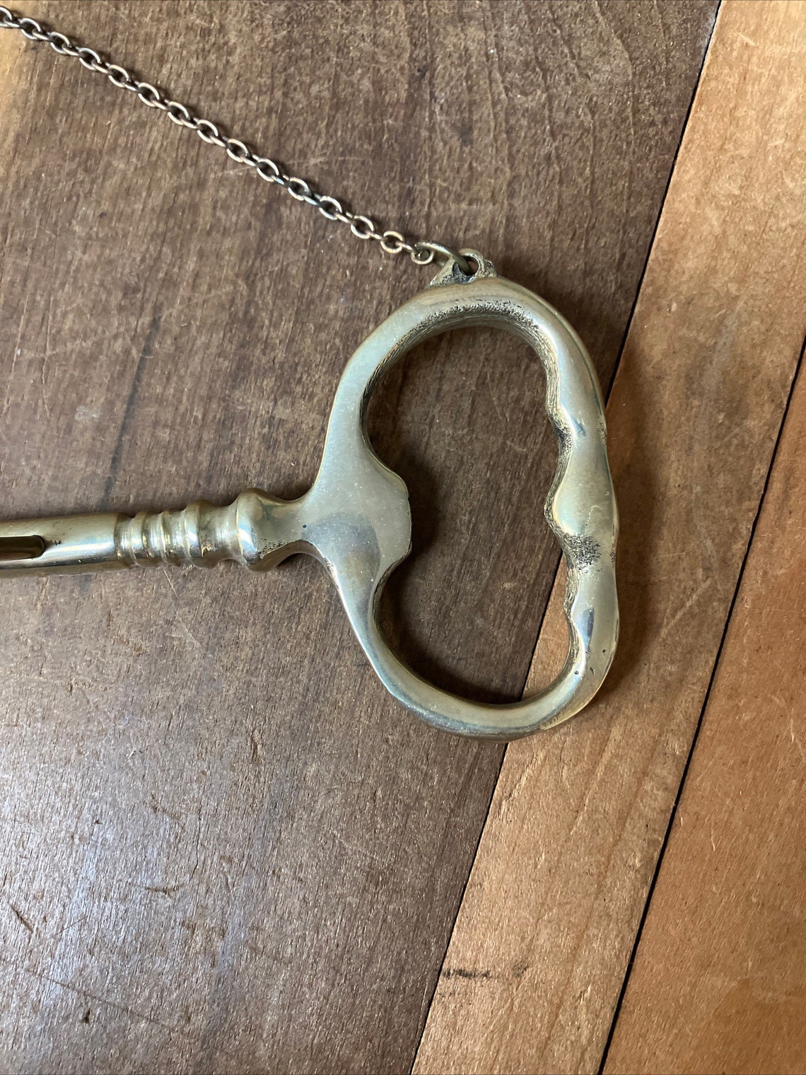 Vintage Key Holder Brass Metal Wall Rack 5 Hooks W/chain - Etsy