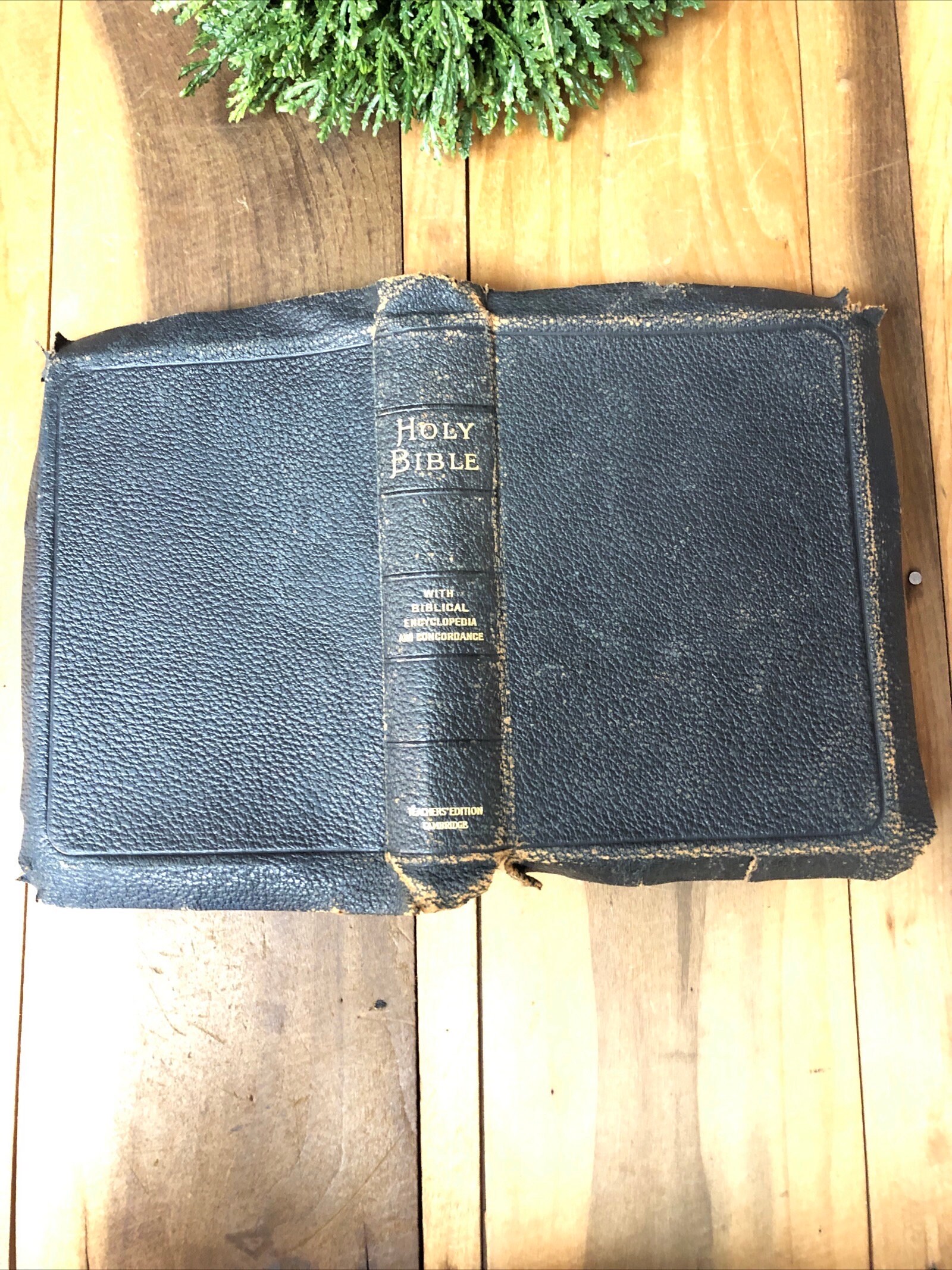 Antique French Moroco Leather Holy Bible Teacher's Edition - Etsy