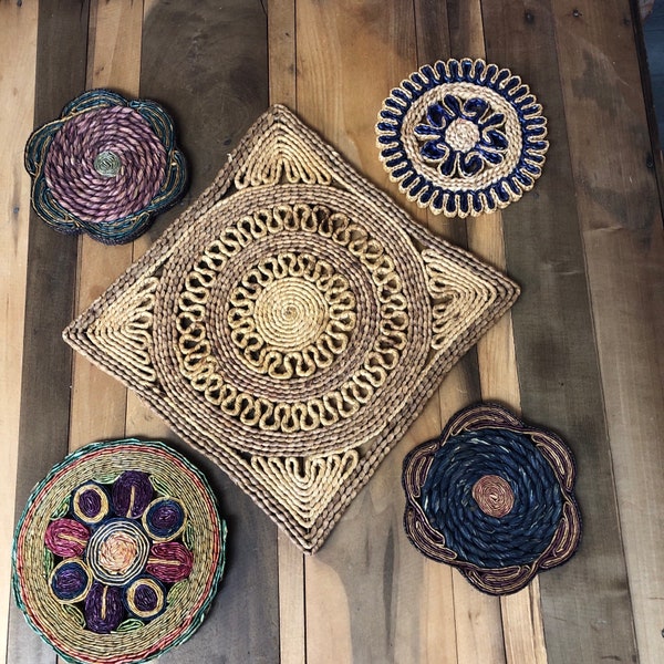 Straw Trivets - Etsy