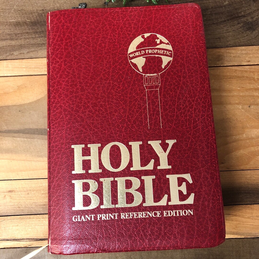 World Prophetic Holy Bible KJV Giant Print Reference - Etsy