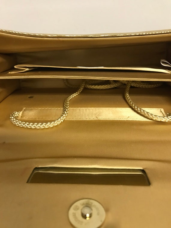 VTG 80’s Bechamel Designer Vintage Metallic Gold Lamé… - Gem