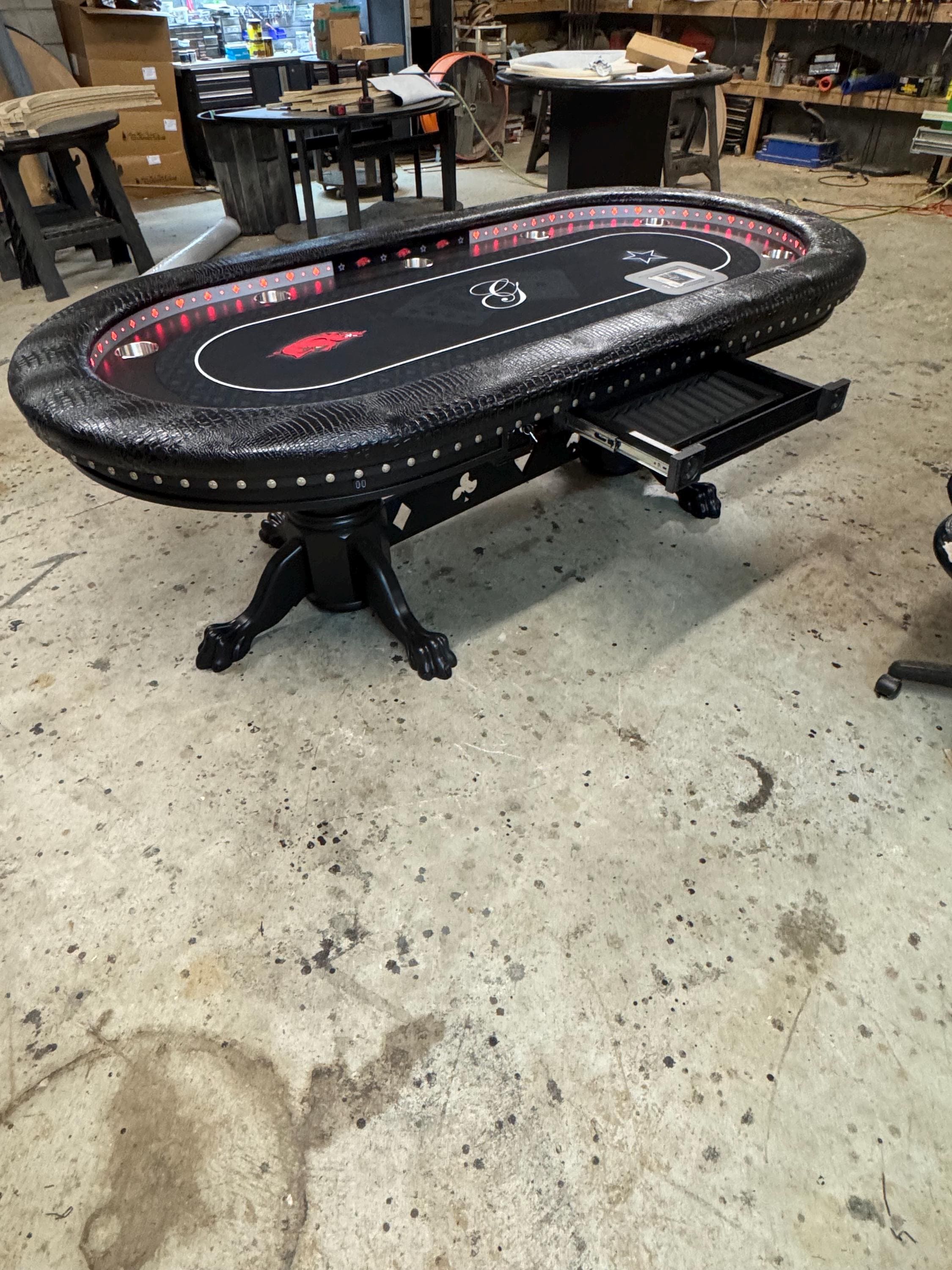 Professional Custom Poker Tables - Etsy