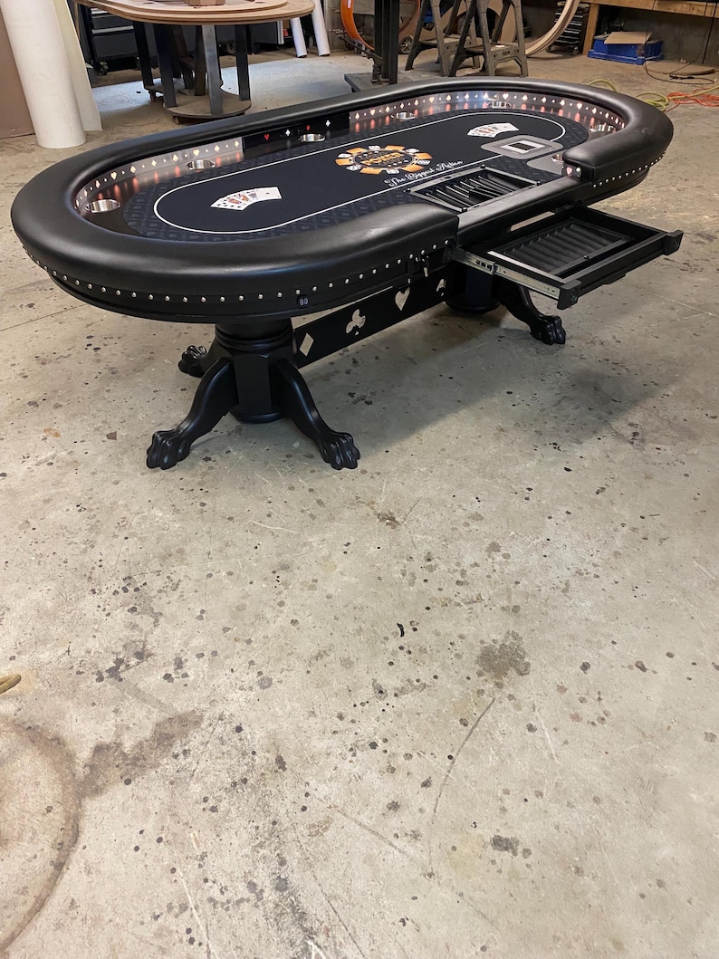 Professional Custom Poker Tables - Etsy