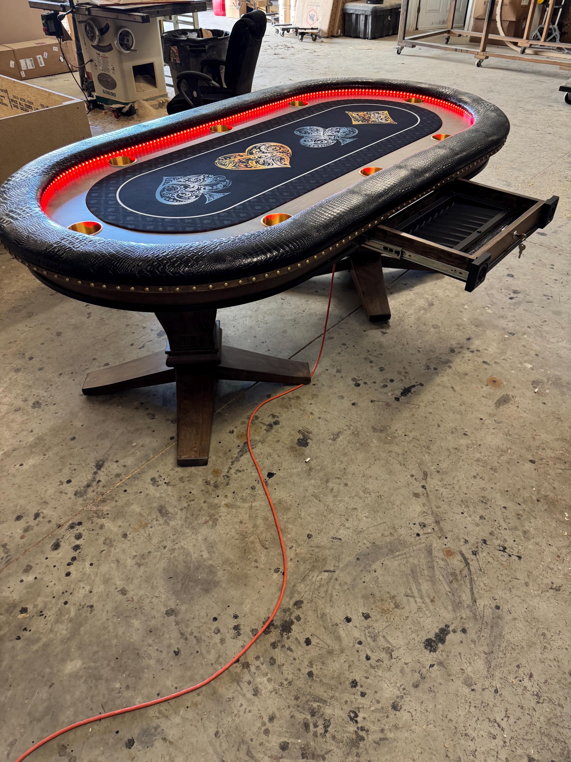 Professional Custom Poker Tables - Etsy