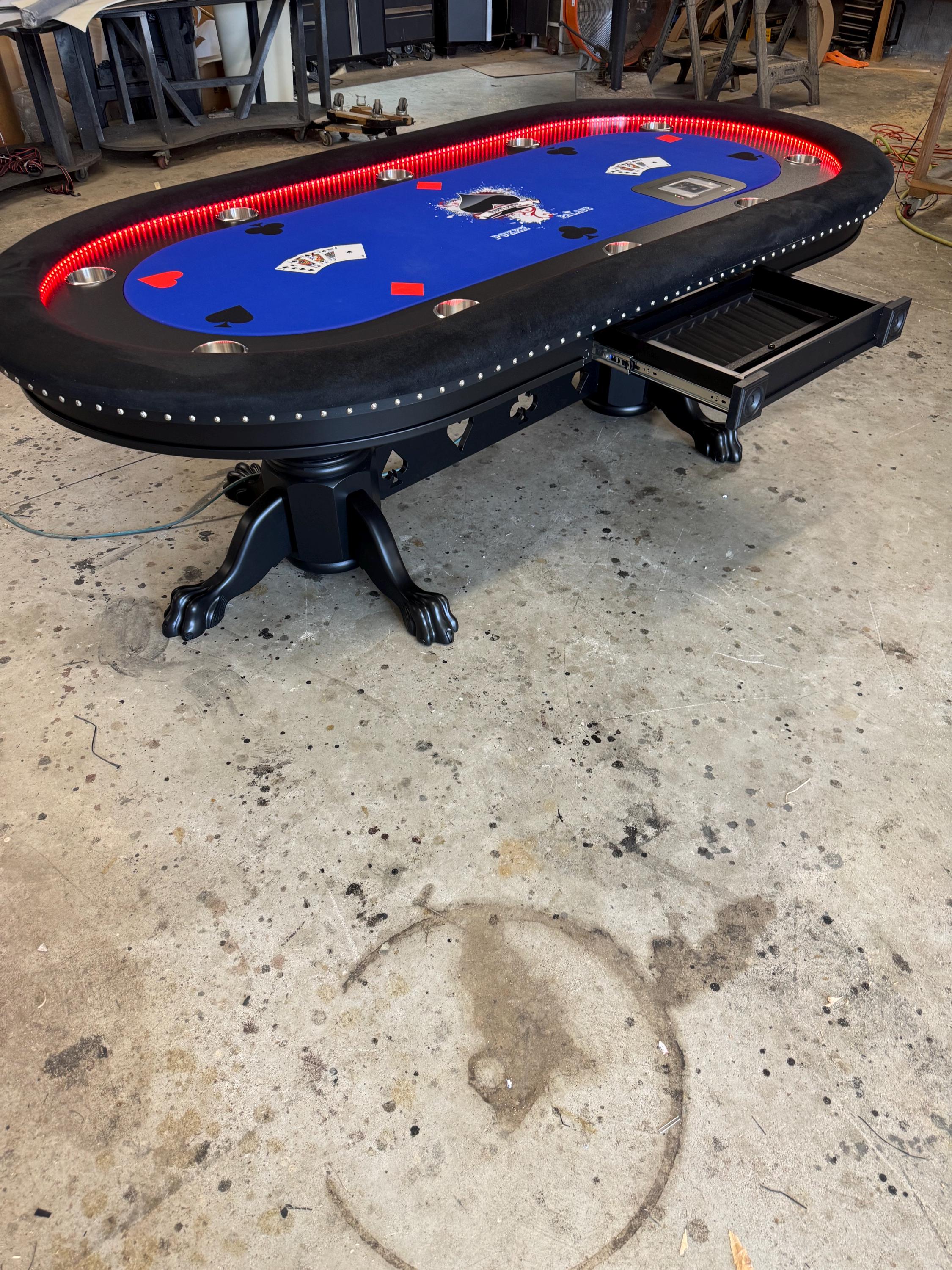 Professional Custom Poker Tables - Etsy