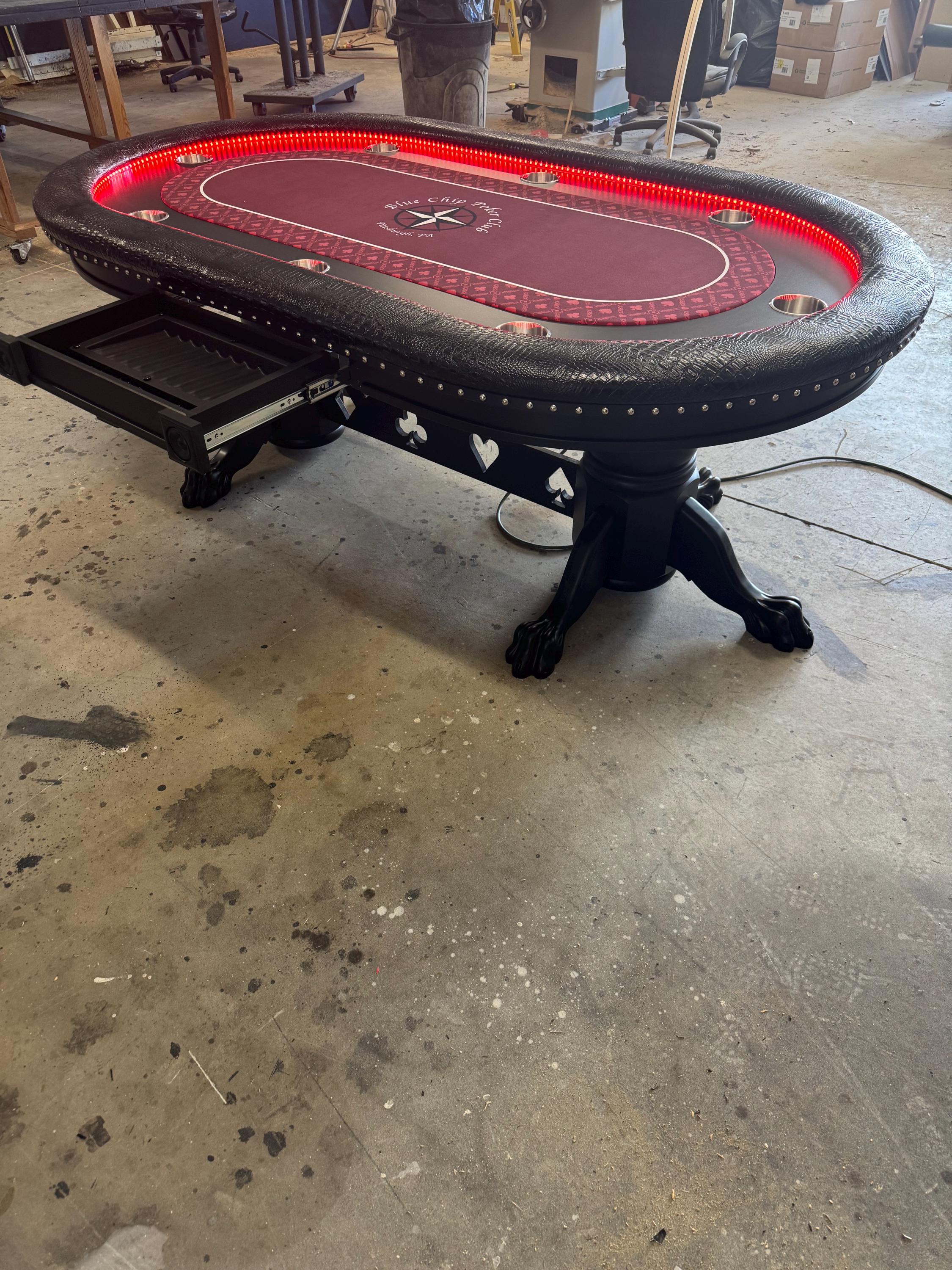 Professional Custom Poker Tables - Etsy