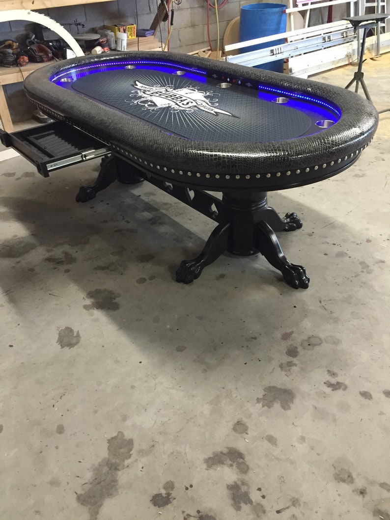 Professional Custom Poker Tables - Etsy