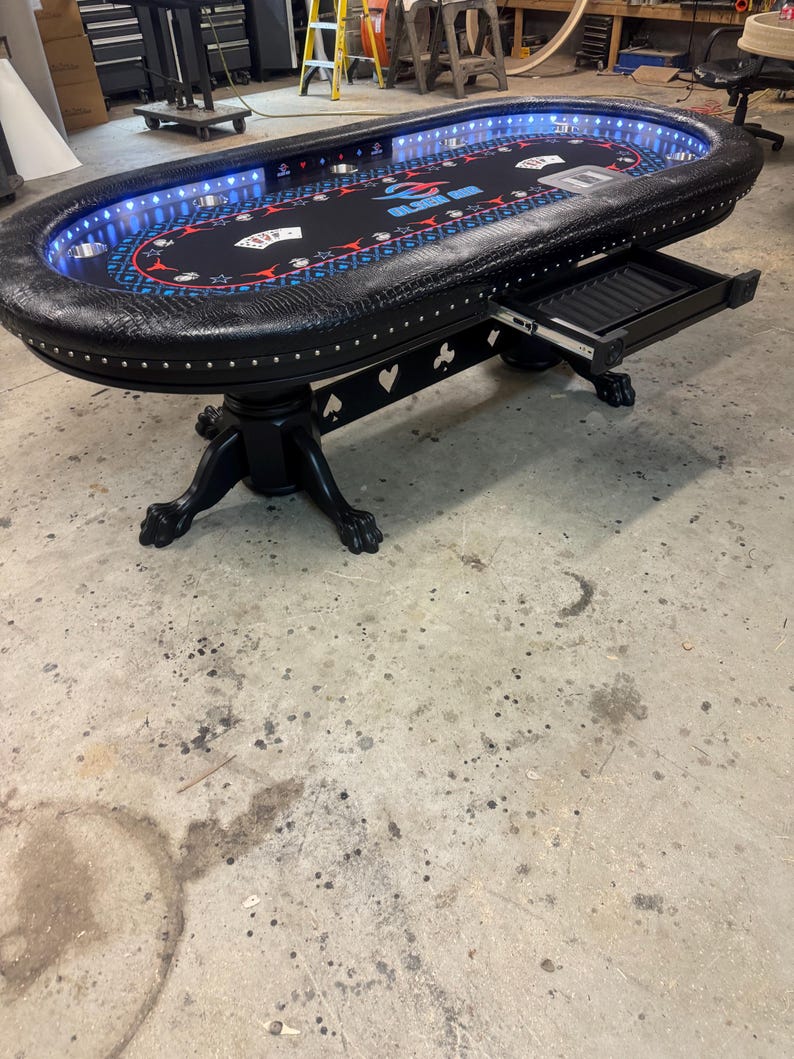 Professional Custom Poker Tables - Etsy