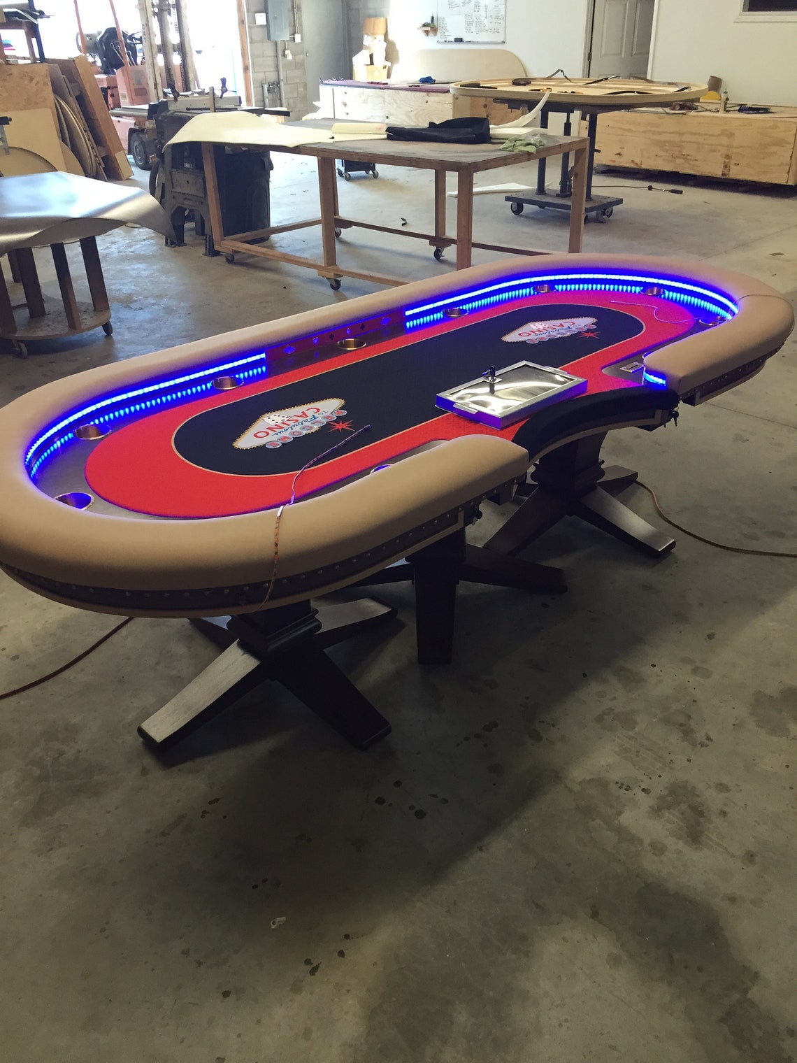 Professional Custom Poker Tables - Etsy