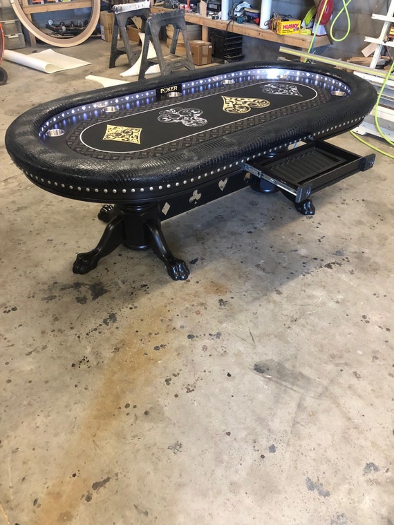 Professional Custom Poker Tables - Etsy