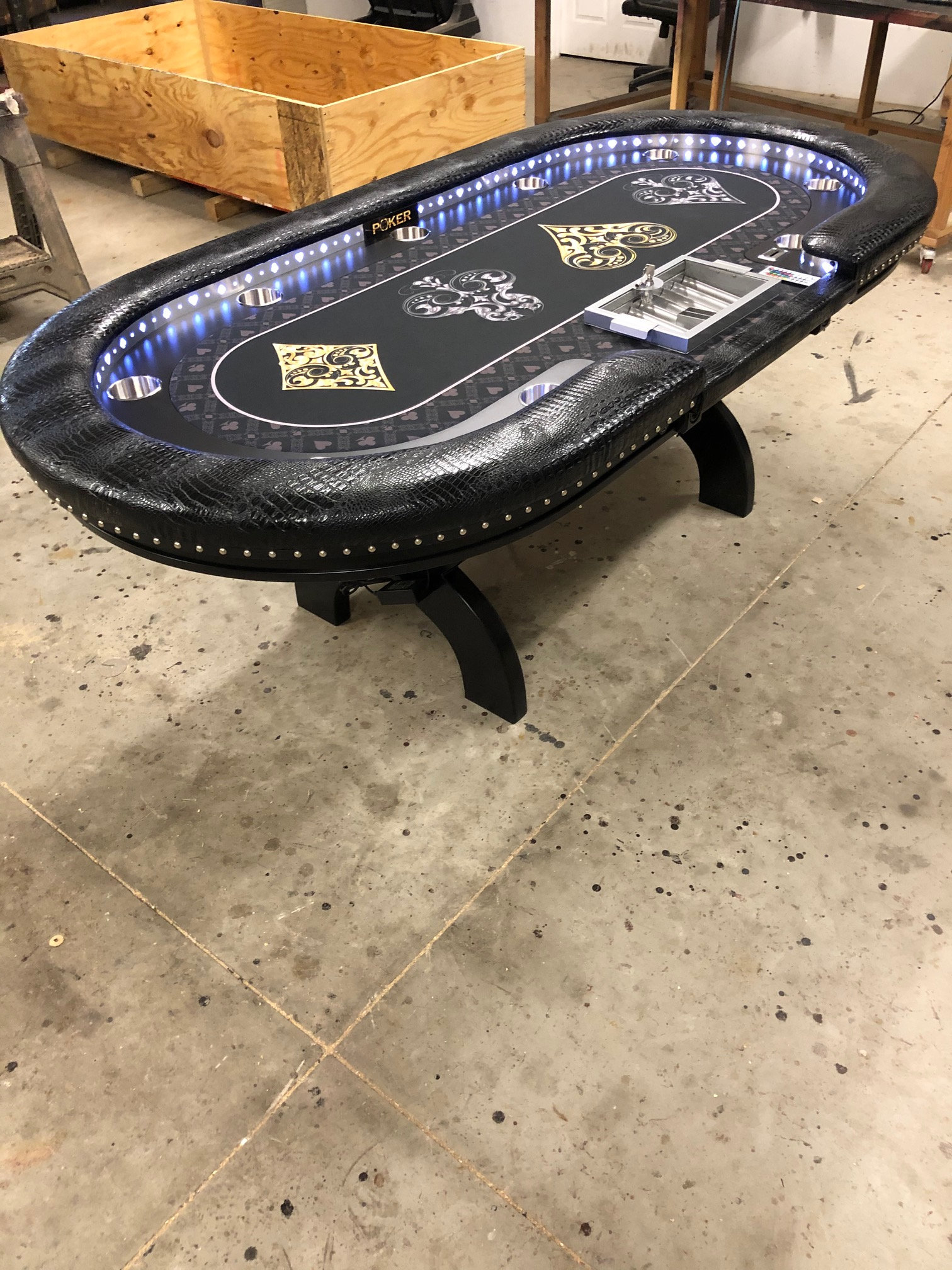 Professional Custom Poker Tables - Etsy