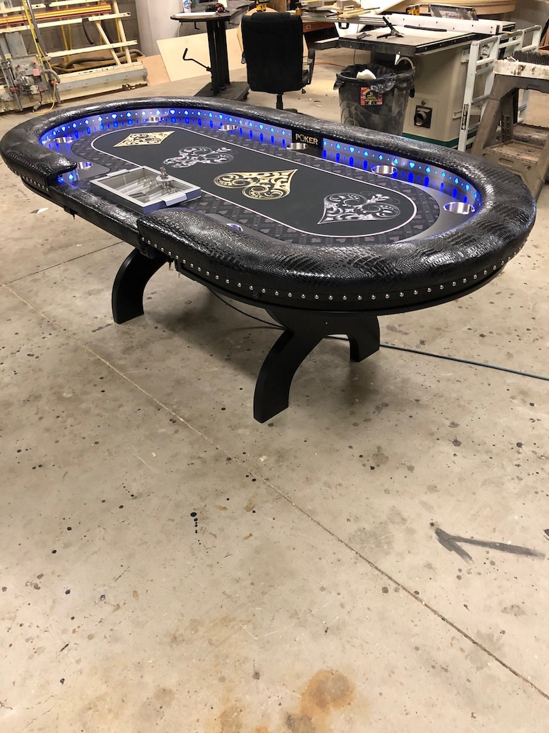 Professional Custom Poker Tables - Etsy