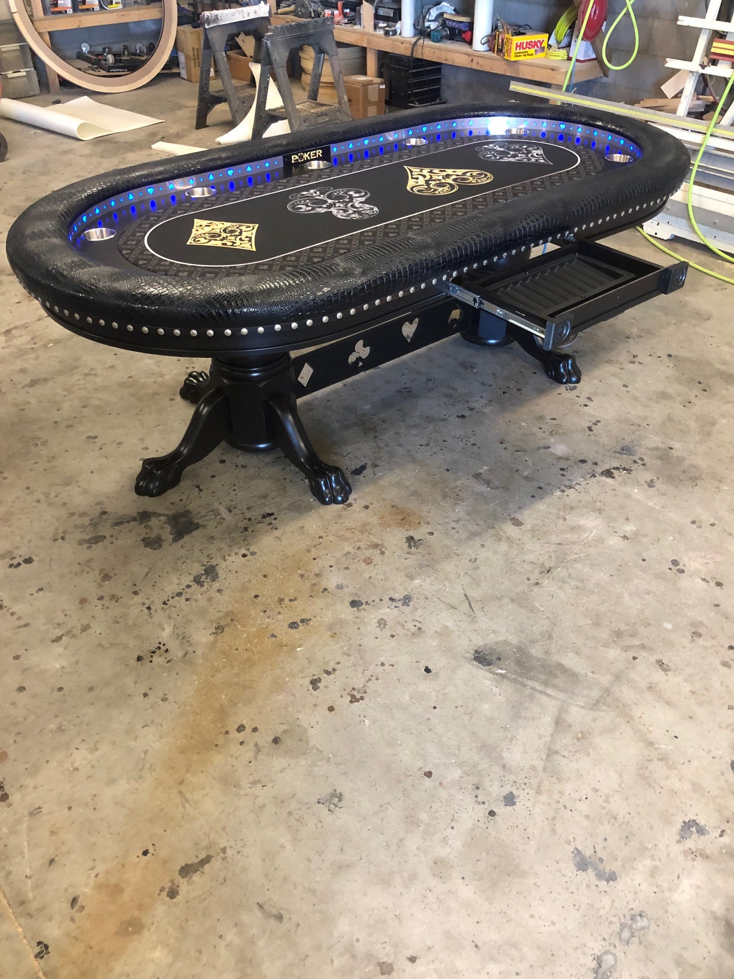 Professional Custom Poker Tables - Etsy