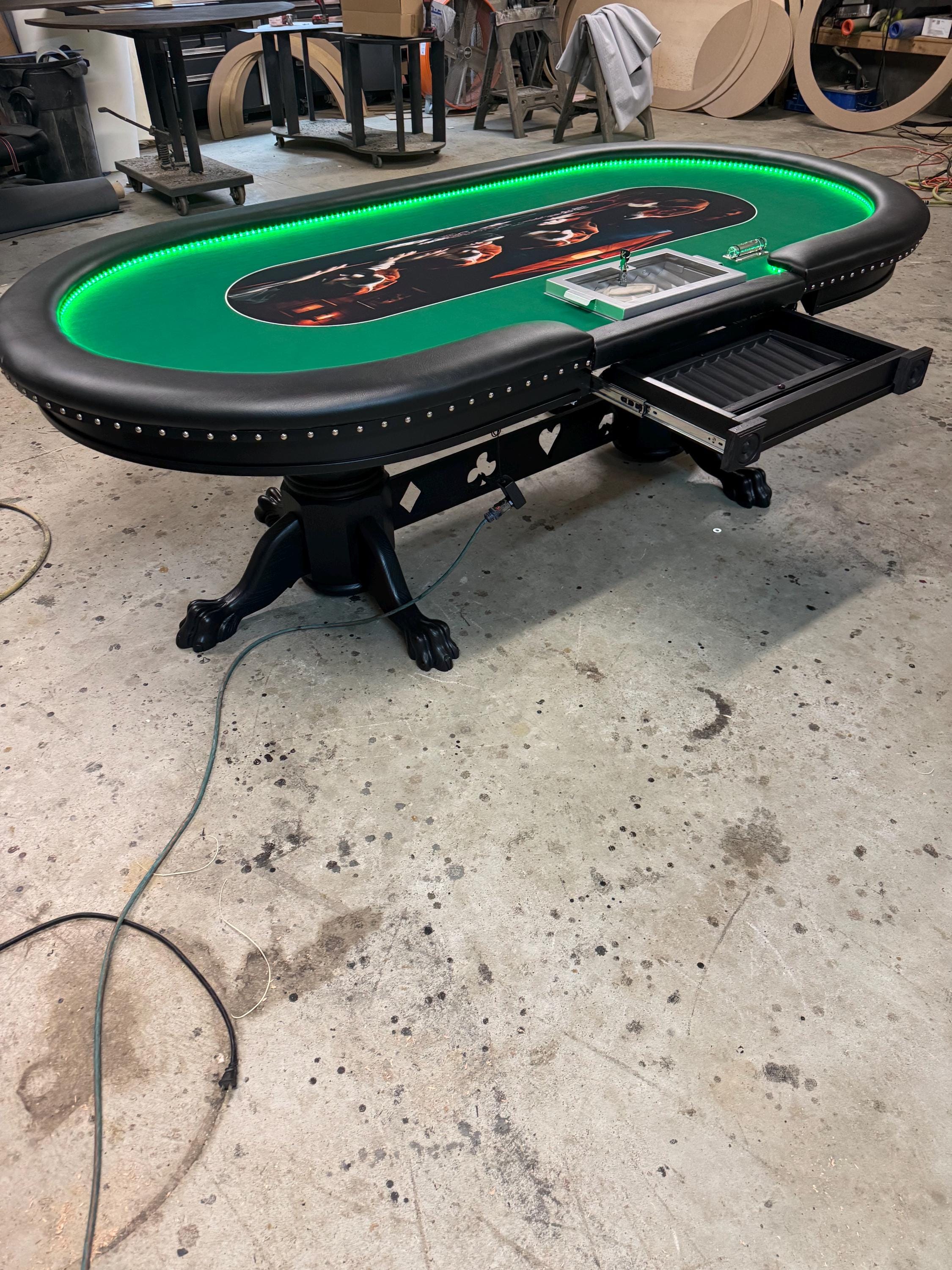 Professional Custom Poker Tables - Etsy