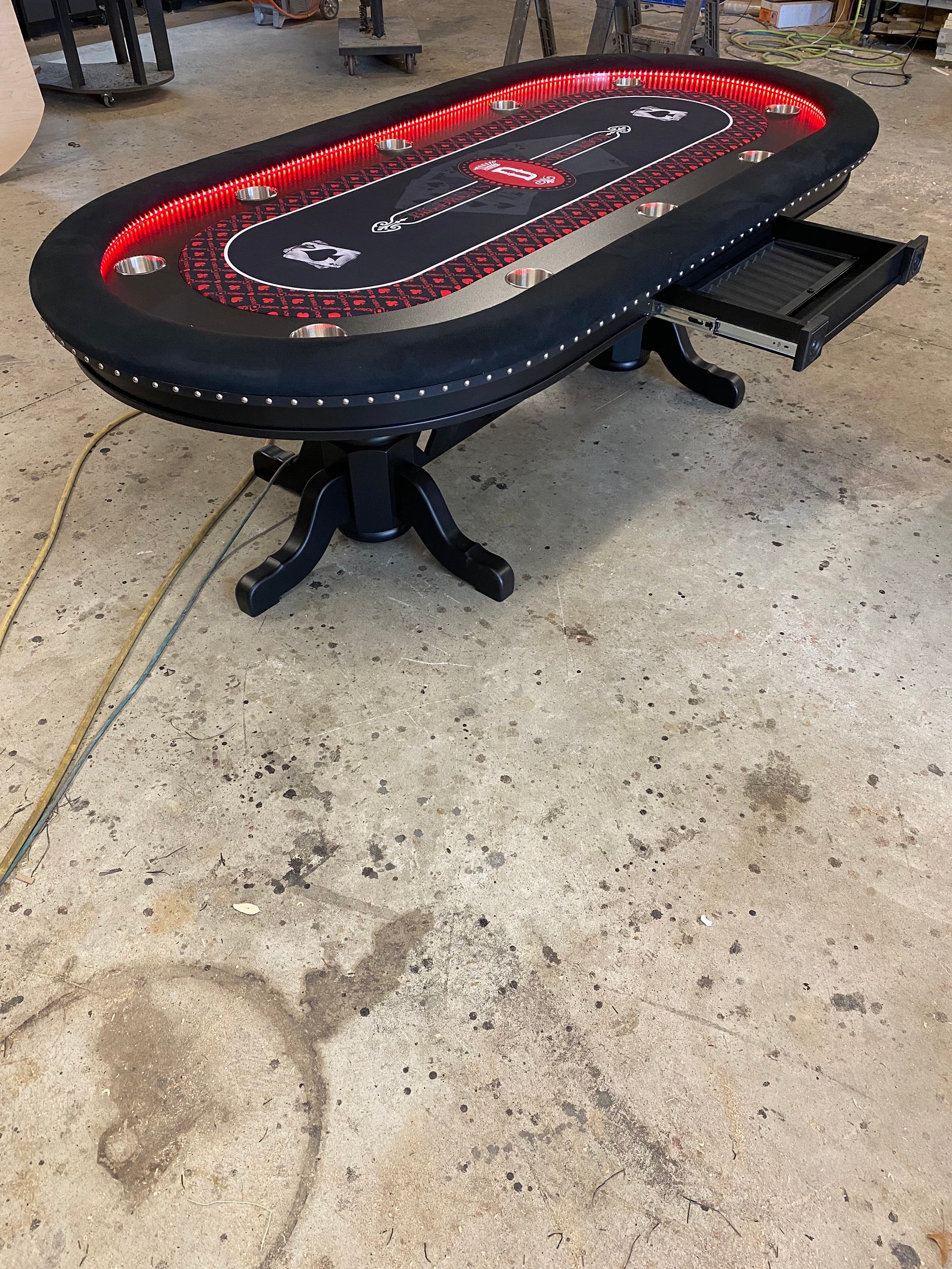 Professional Custom Poker Tables - Etsy