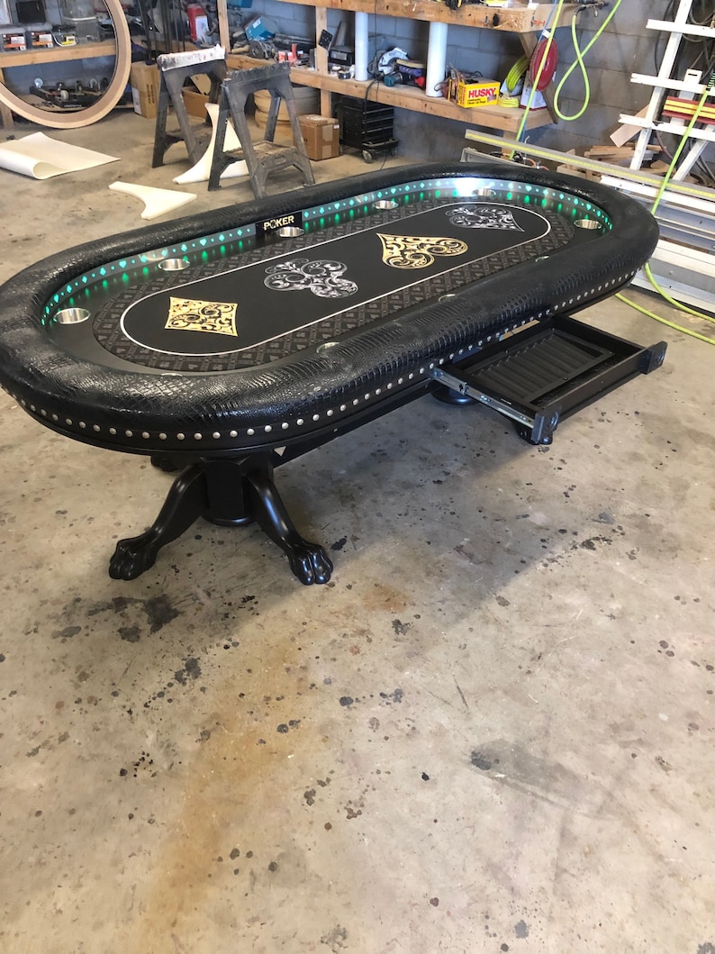 Professional Custom Poker Tables - Etsy