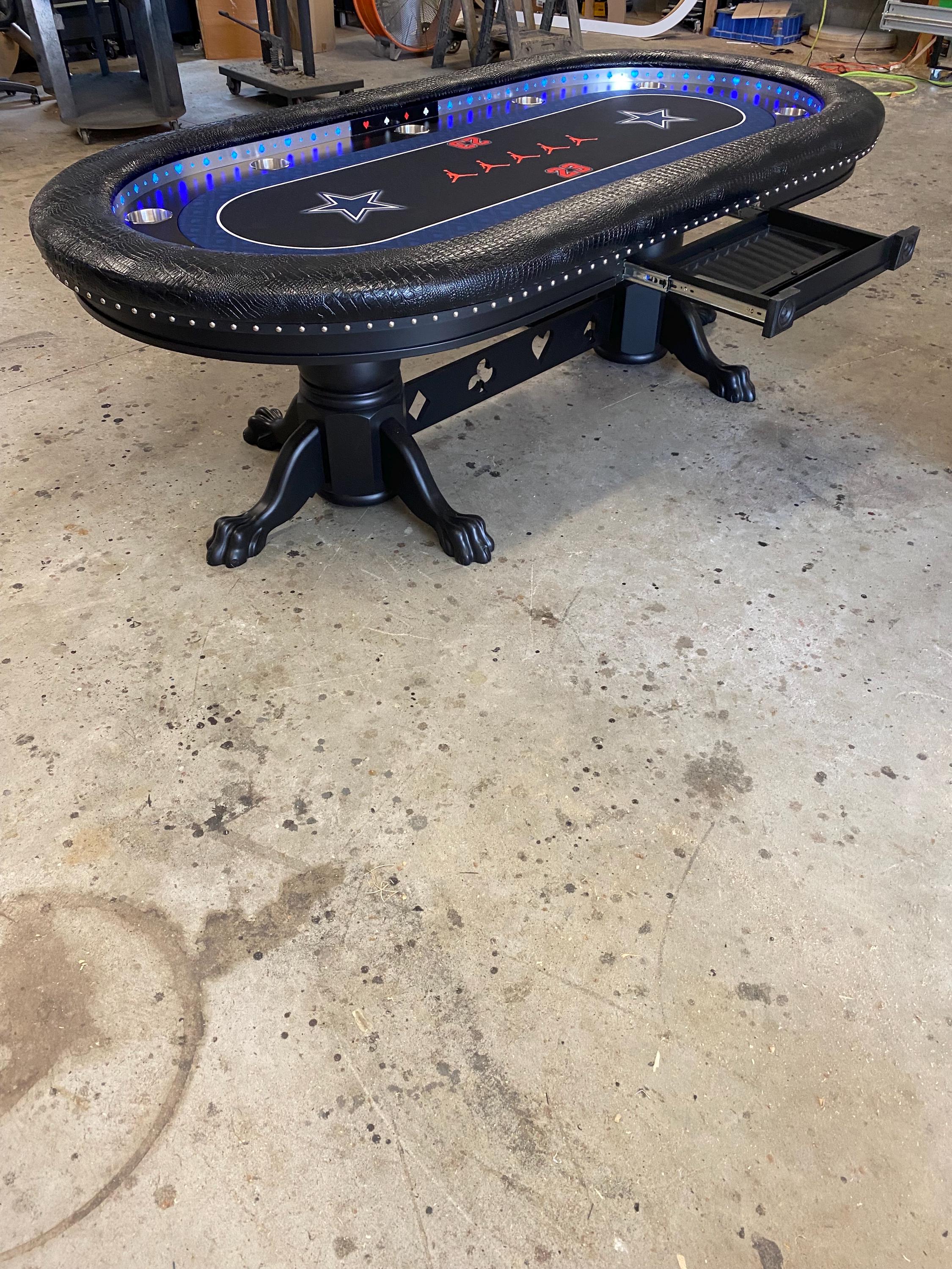 Professional Custom Poker Tables - Etsy
