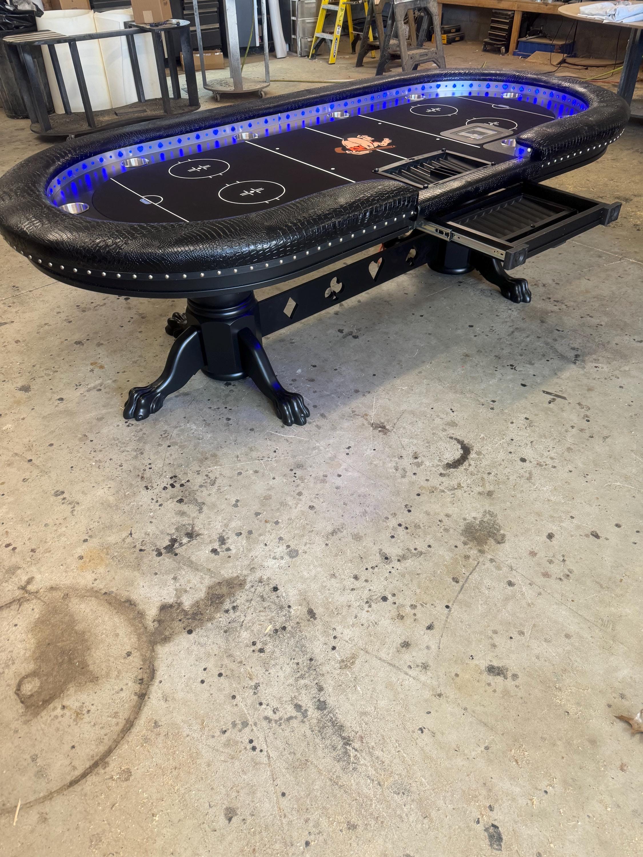 Professional Custom Poker Tables - Etsy