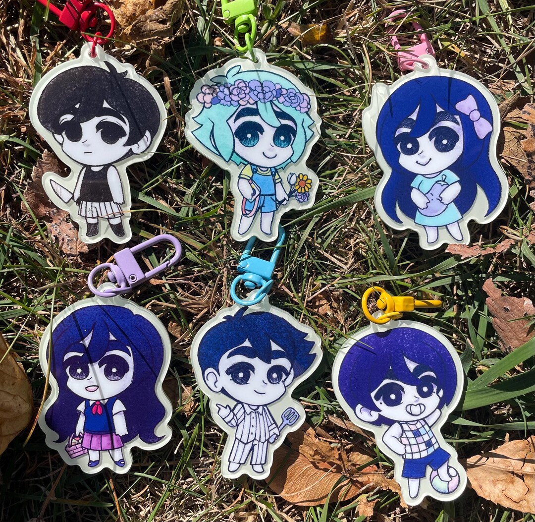 OMORI Charm OMORI Keychain Glow in Dark Keychain Sunny Charm Aubrey ...