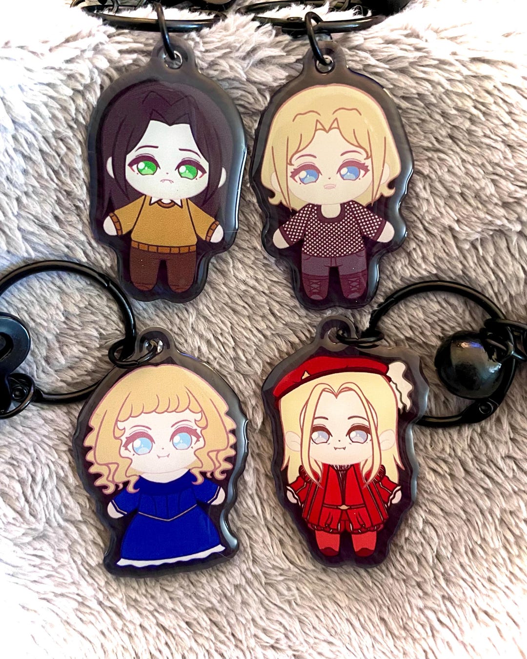 TVC Keychain & Sticker Leftovers, IWTV Merch, Vampire Keychains, Marius ...