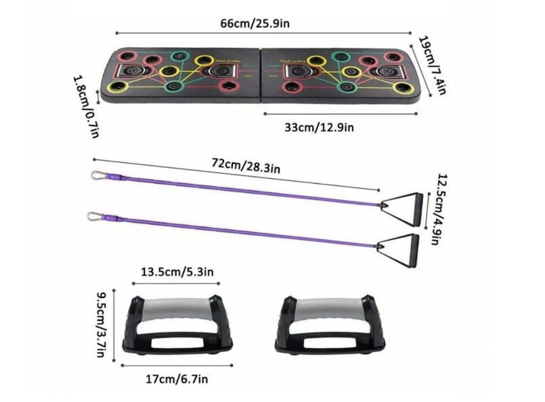 Portable Gym Accessories Exercise Equipment Workout From Home Full Body ...