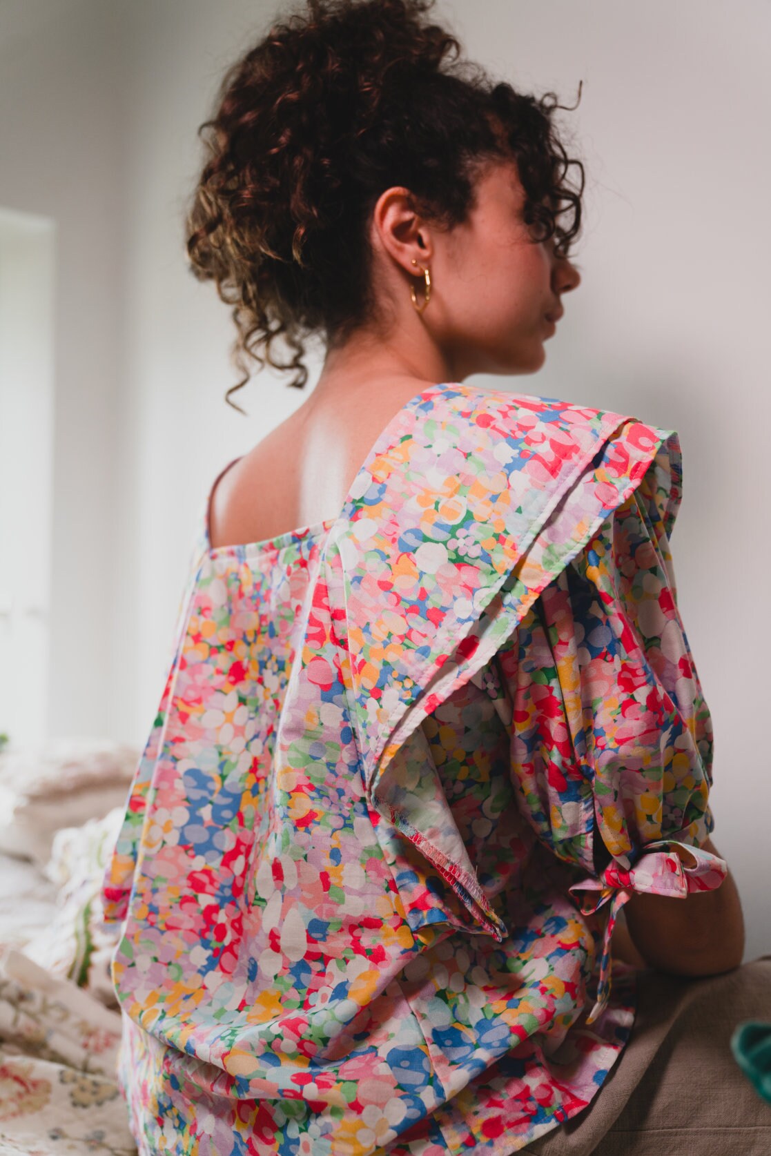 DAISY. Sewing Pattern, Puffed Sleeve Blouse and Ruffles - Intermediate ...