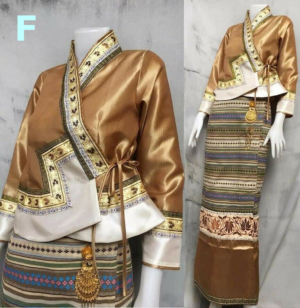 Set of Thai Traditional Vintage Sabai Shirt & Pants - Etsy