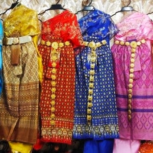 Set of Thai Traditional Vintage Sabai Shirt & Pants for Kids | Etsy