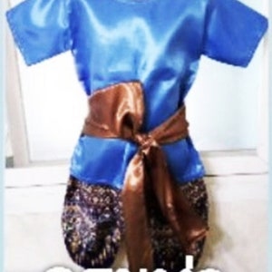 Set of Thai Traditional Vintage Sabai Shirt & Pants for Kids | Etsy