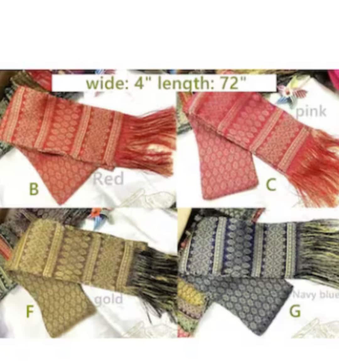 Pabiang Sash Waist Band Shoulder Cloth Thai-lao Tradition - Etsy