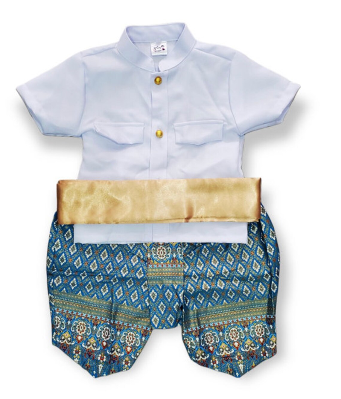 Set of Thai Traditional Vintage Sabai Shirt & Pants for Kids | Etsy