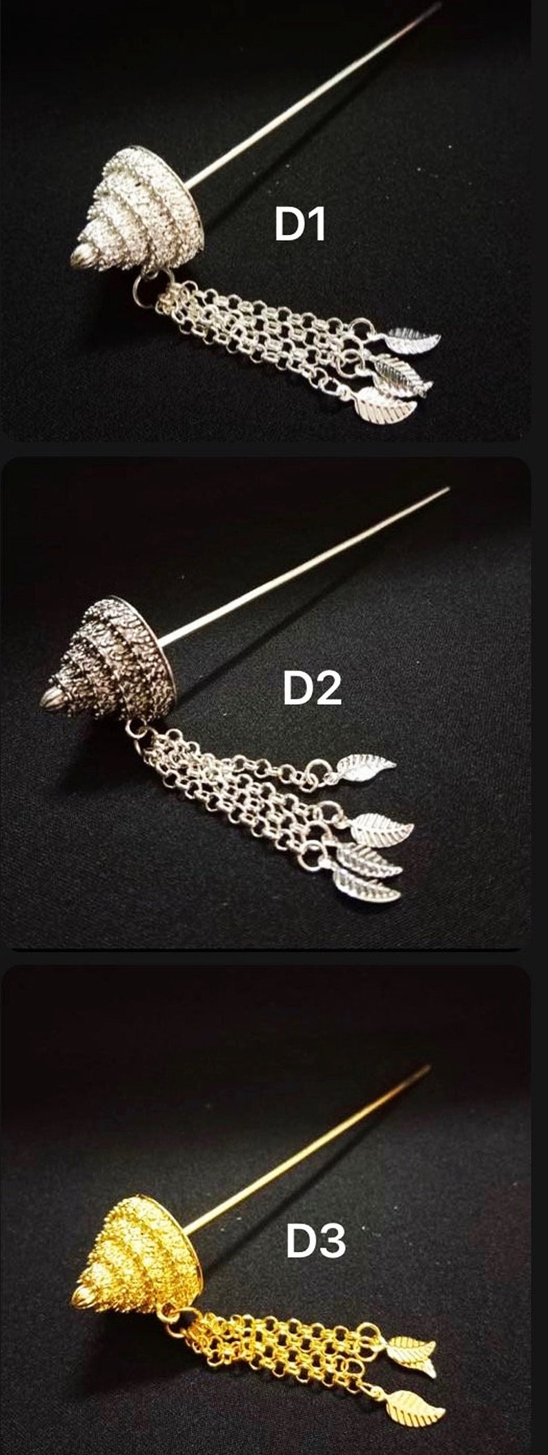 Hair Pin Thai Accessories for Thai Costume, Thailand Ancient Design ...