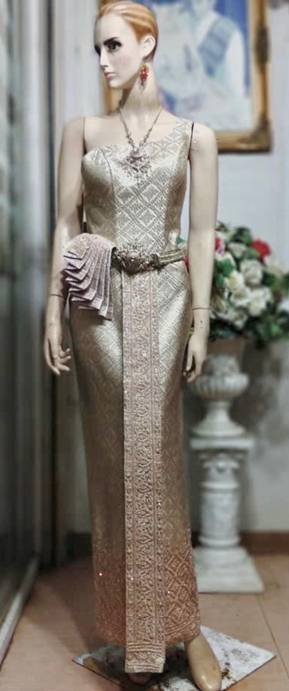 Thai Traditional Dress Chut Thai Wrap Around Skirt Thai Skirt | Etsy