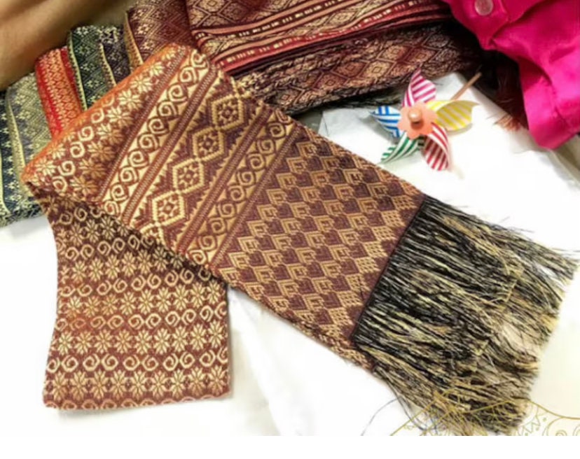 Pabiang Sash Waist Band Shoulder Cloth Thai-lao Tradition - Etsy