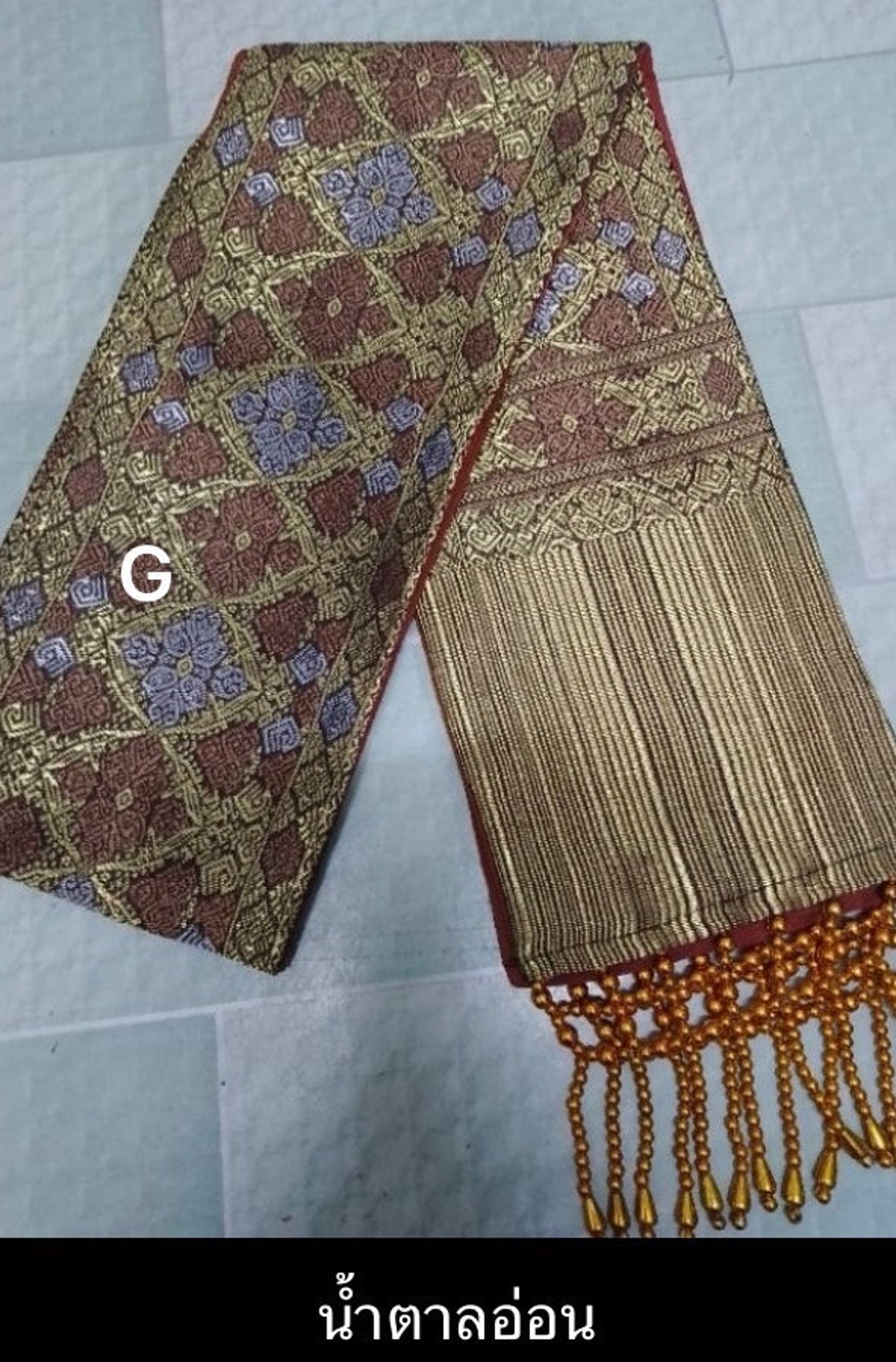 Pabiang Shoulder Cloth Lao Silk Sabai Sash Thai Lao Traditional Dress 5 ...