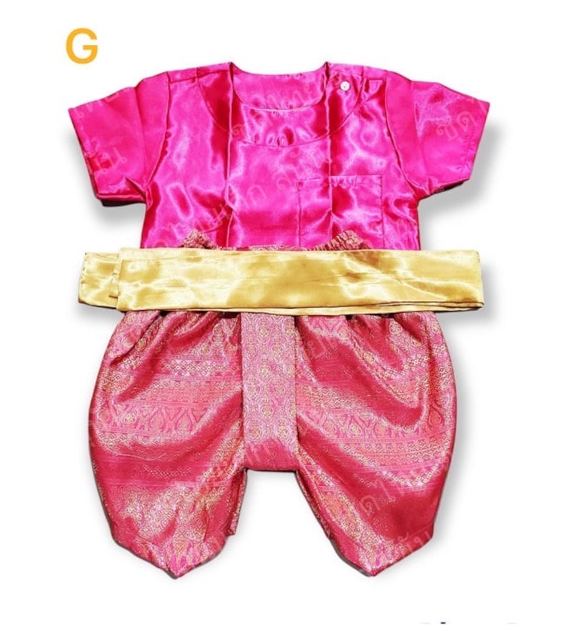 Set of Thai Traditional Vintage Sabai Shirt & Pants With - Etsy