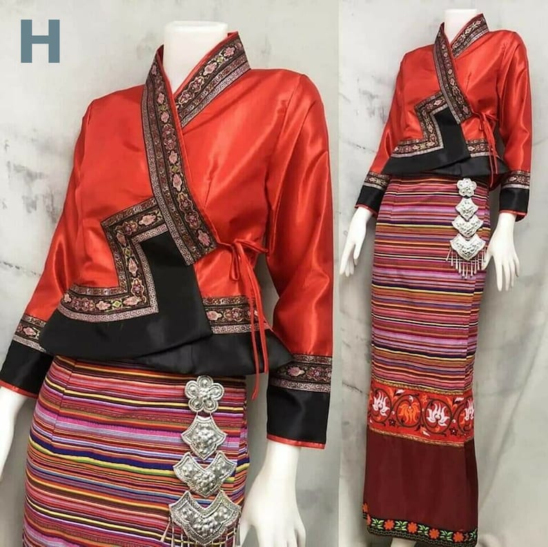 Set of Thai Traditional Vintage Sabai Shirt & Pants - Etsy